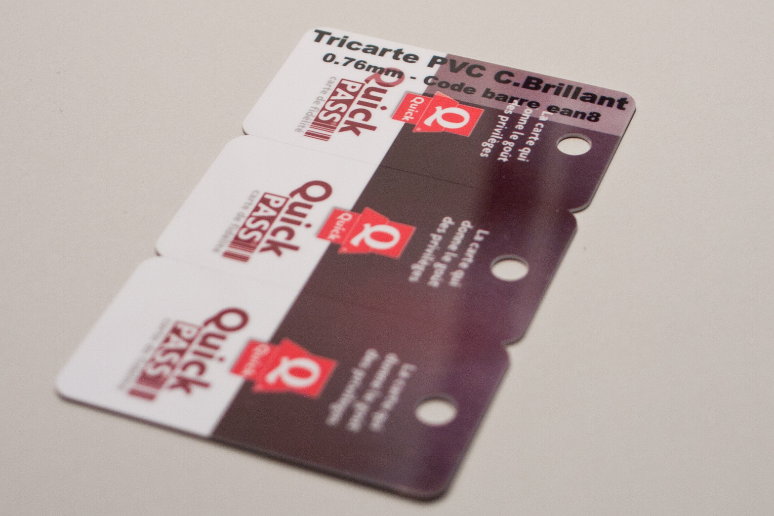 La carte PVC et ses multiples options